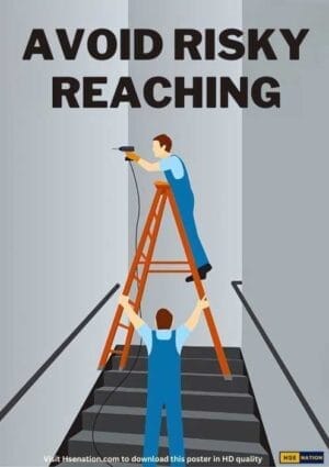 Safety Poster: Avoid Risky Reaching | HSENation