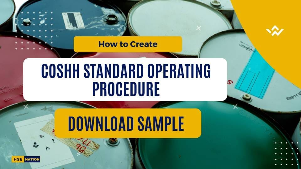 COSHH Standard Operating Procedure - How to Create? (Download Sample ...