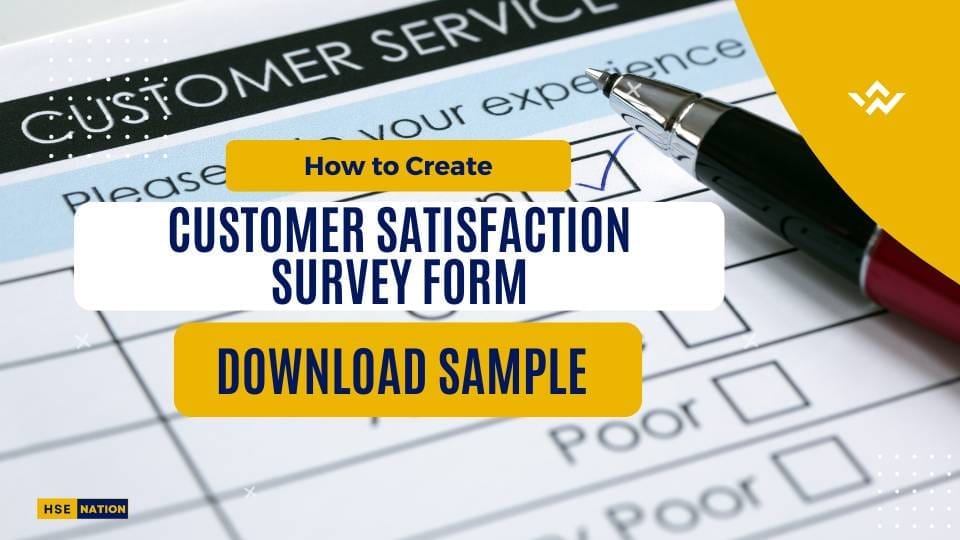 Customer Satisfaction Survey Form - How to Create? (Download Sample ...