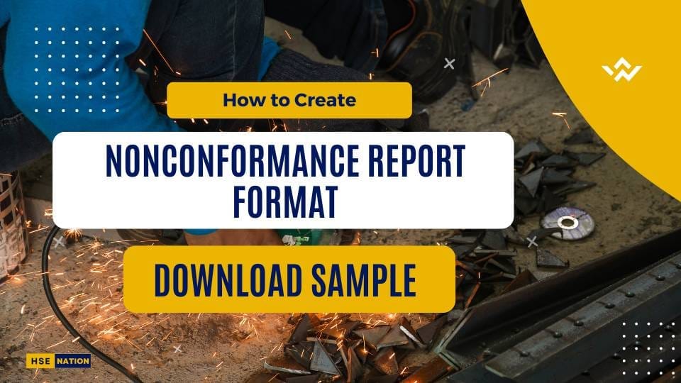 Nonconformance Report Format- How to Create? (Download Sample) | HSENation