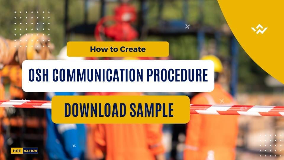 OSH Communication Procedure - How to Create? (Download Sample) | HSENation