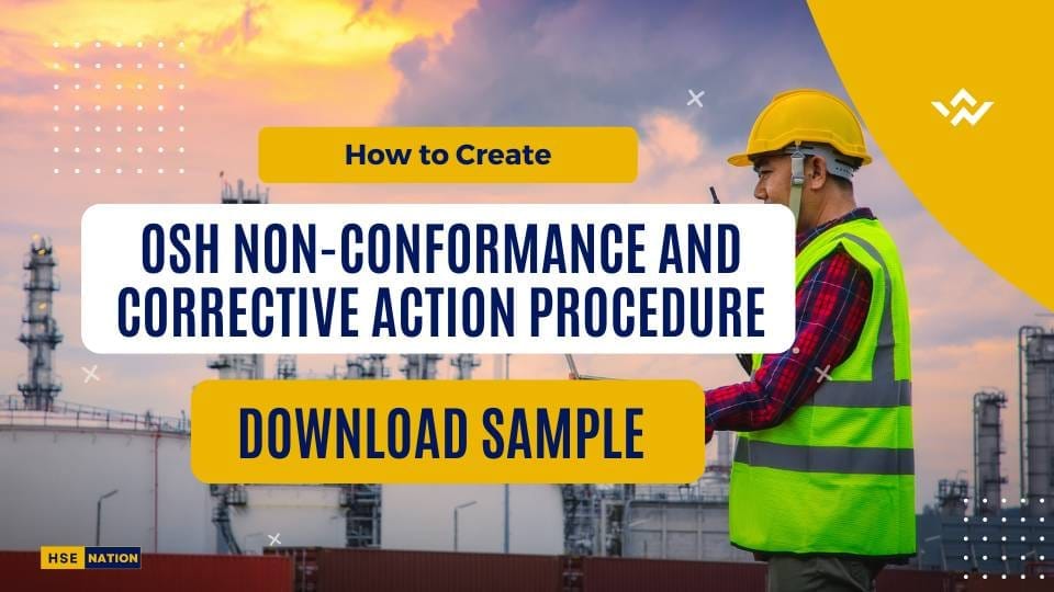 OSH Non-Conformance and Corrective Action Procedure - How to Create ...