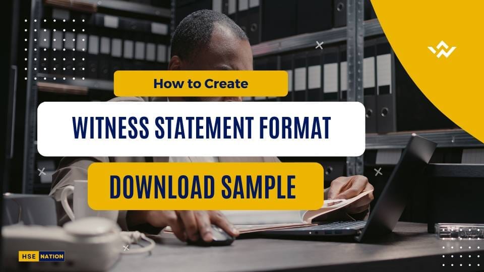 Witness Statement - (Download Sample Format) | HSENation