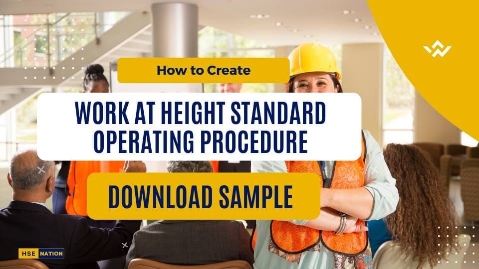 Work at Height Standard Operating Procedure - How to Create? (Download ...