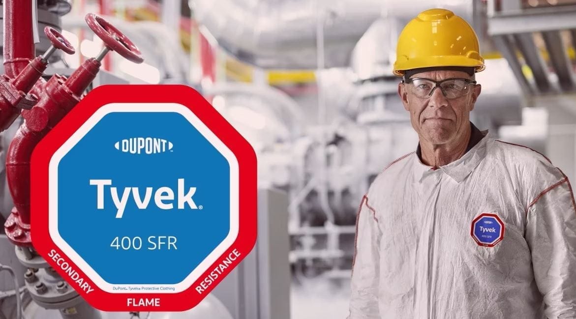 Tyvek Protective Coverall With secondary flame resistance | HSENation